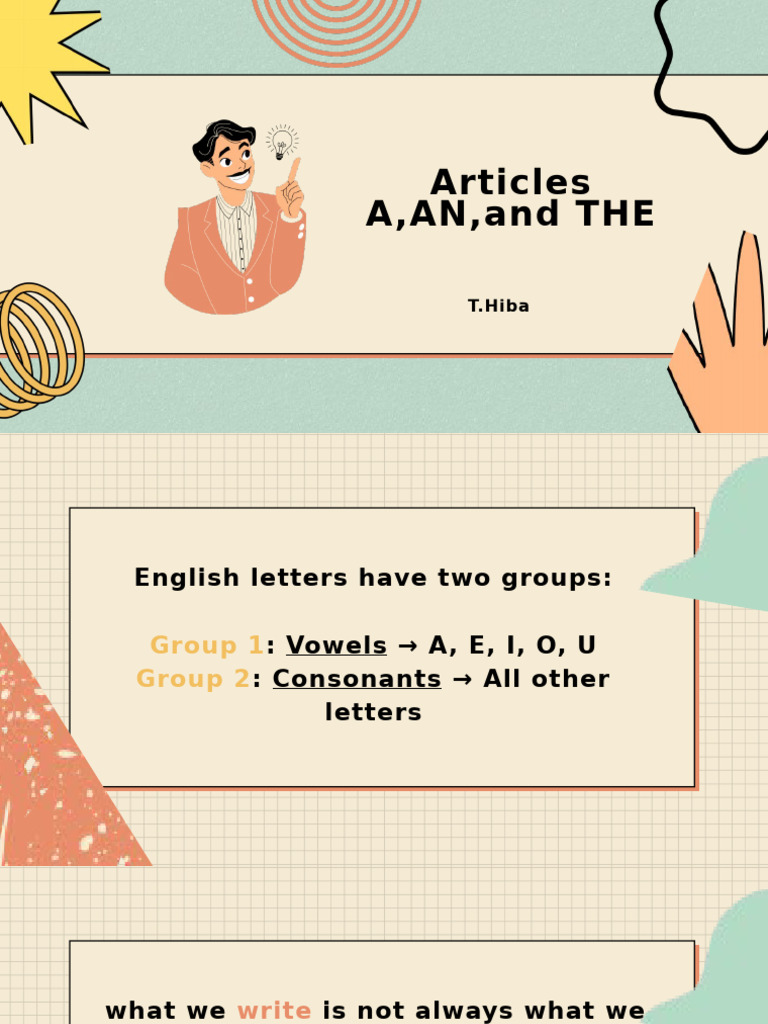 Understanding English Articles: A, An, The | PDF