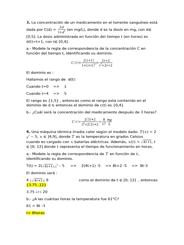 Tarea de Calculo 1 | PDF