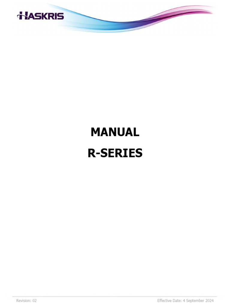 Haskris R-Series Chiller Manual | PDF | Pump | Pipe (Fluid Conveyance)