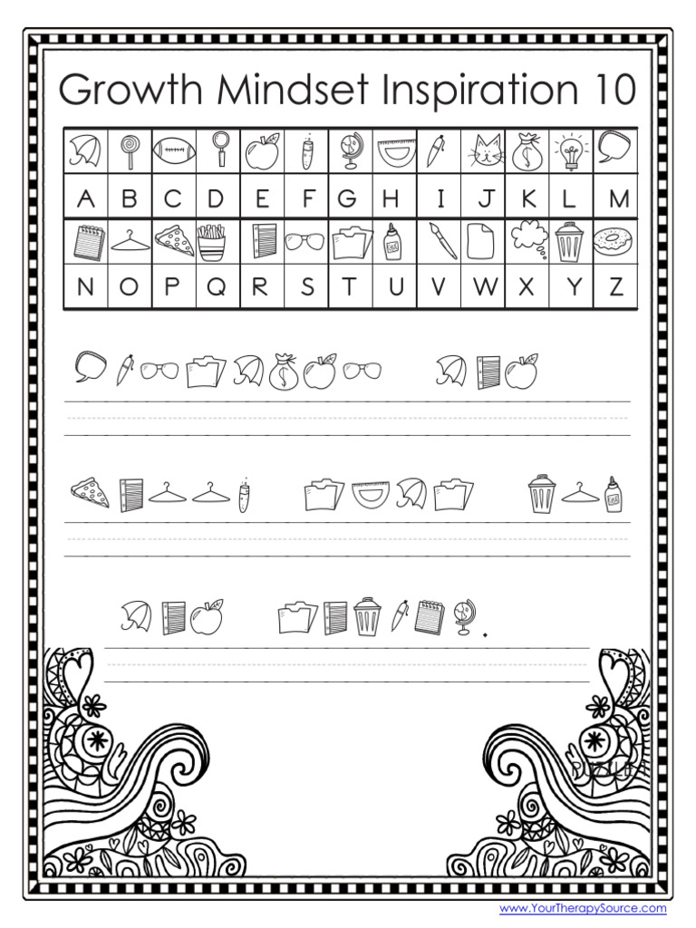Free Cryptograms for Growth Mindset | PDF