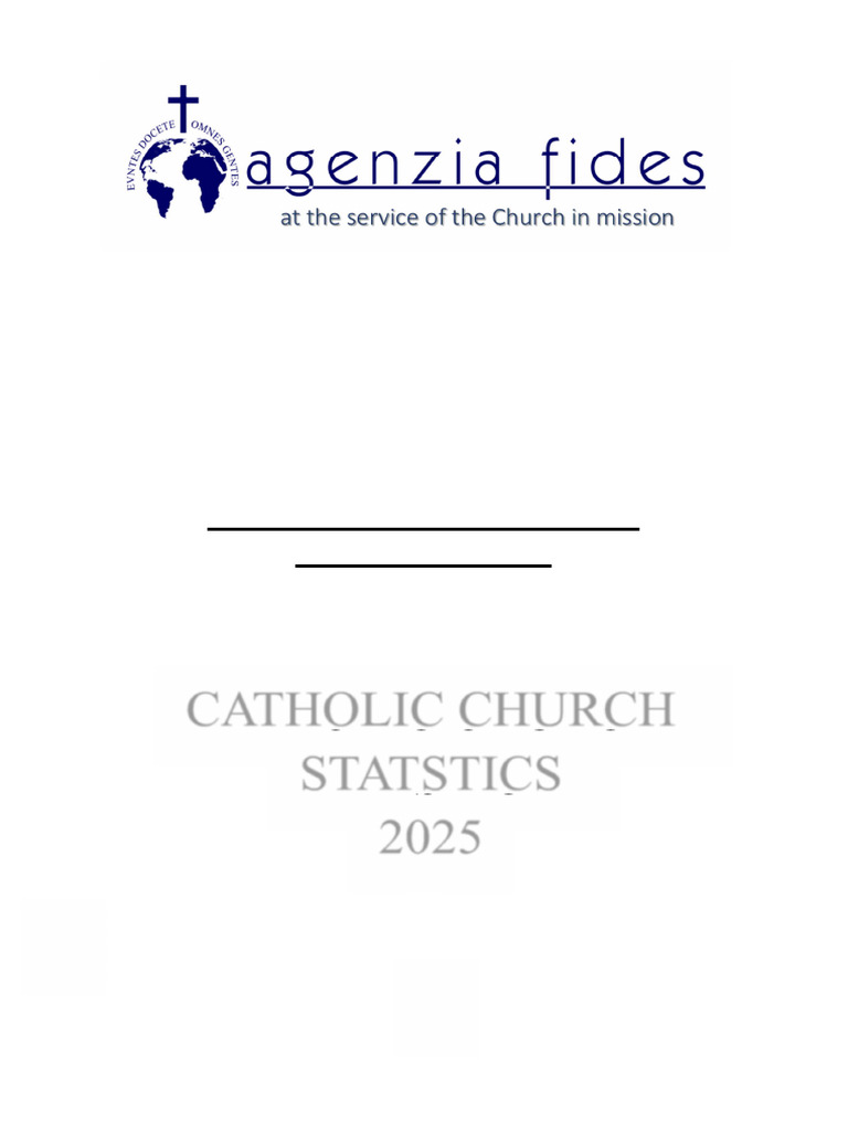 Catholic Church Statistics 2025 | PDF | Christian Denominational ...