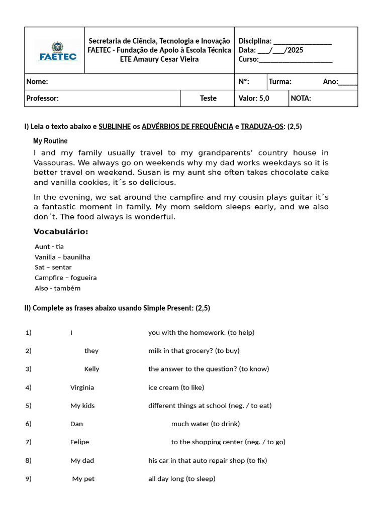 Teste 3 Tri Log e Info | PDF