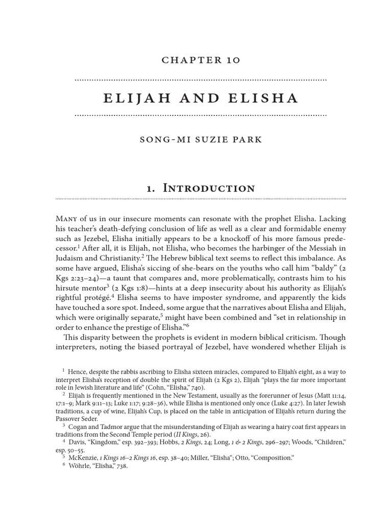 Park Elijah Elisha Pages From McKenzie, Richelle (Eds.) The Oxford ...
