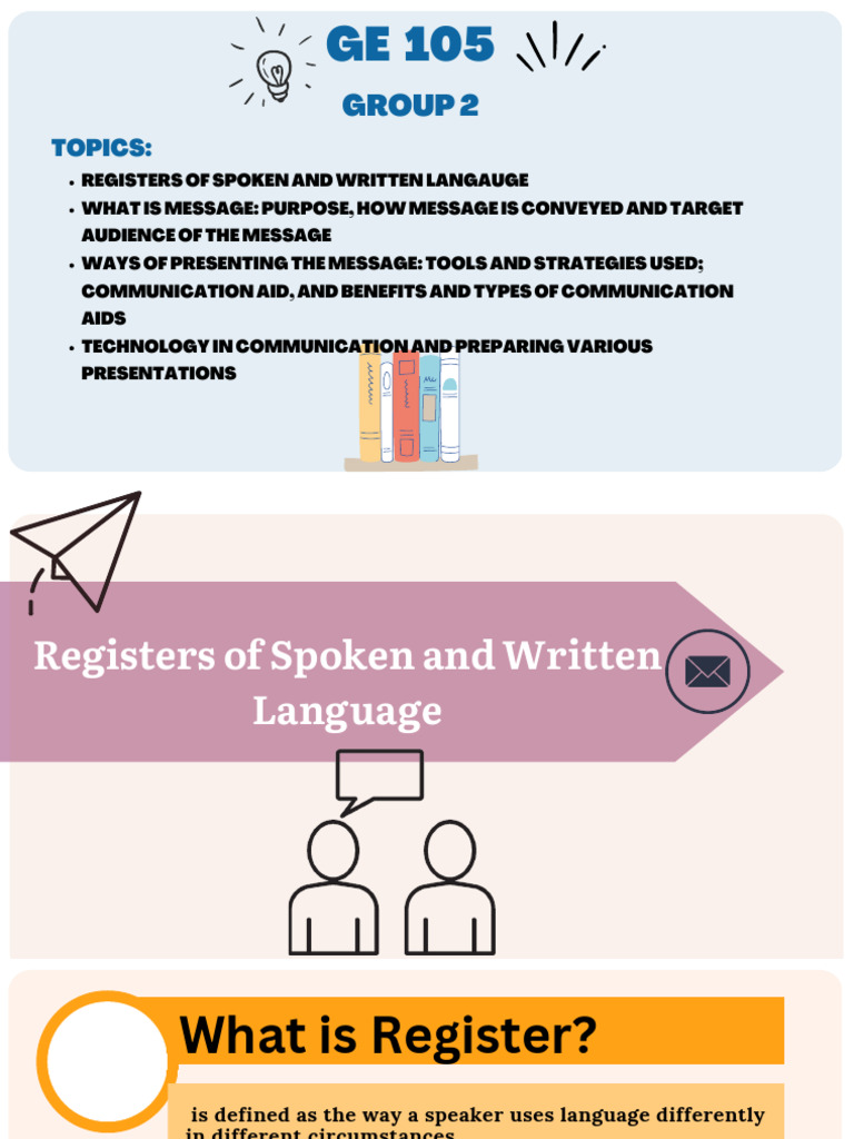 Ge 105 Group 2 Bmls 2 B | PDF | Communication | Sound Recording And ...