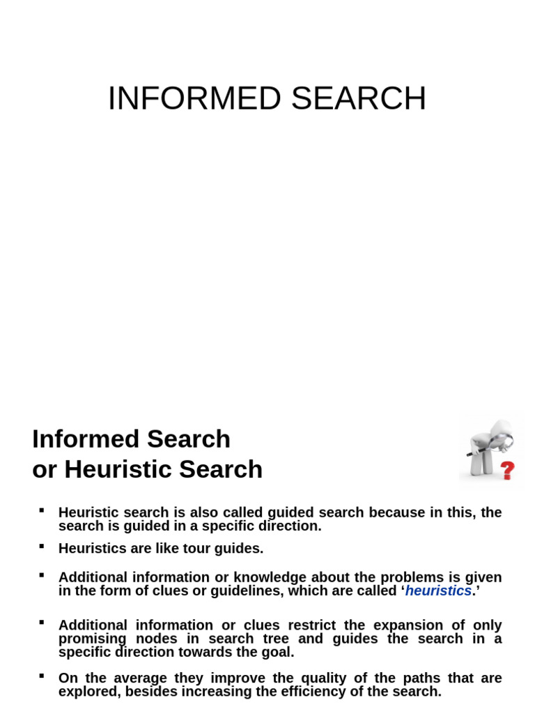 Heuristic and Informed Search Techniques | PDF | Algorithms And Data ...