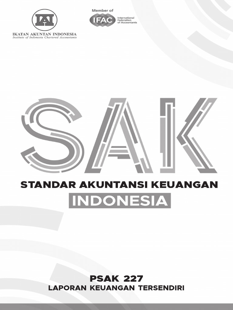 PSAK 227: Laporan Keuangan Tersendiri | PDF