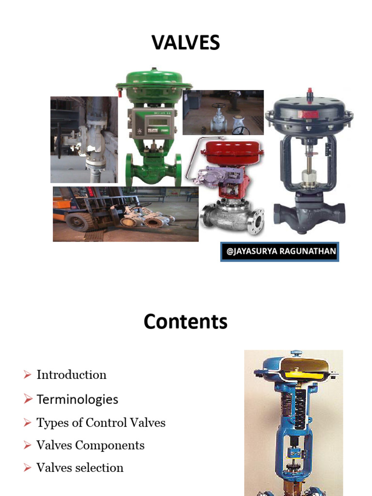 Types and Features of Control Valves | PDF | Valve | Gas Technologies