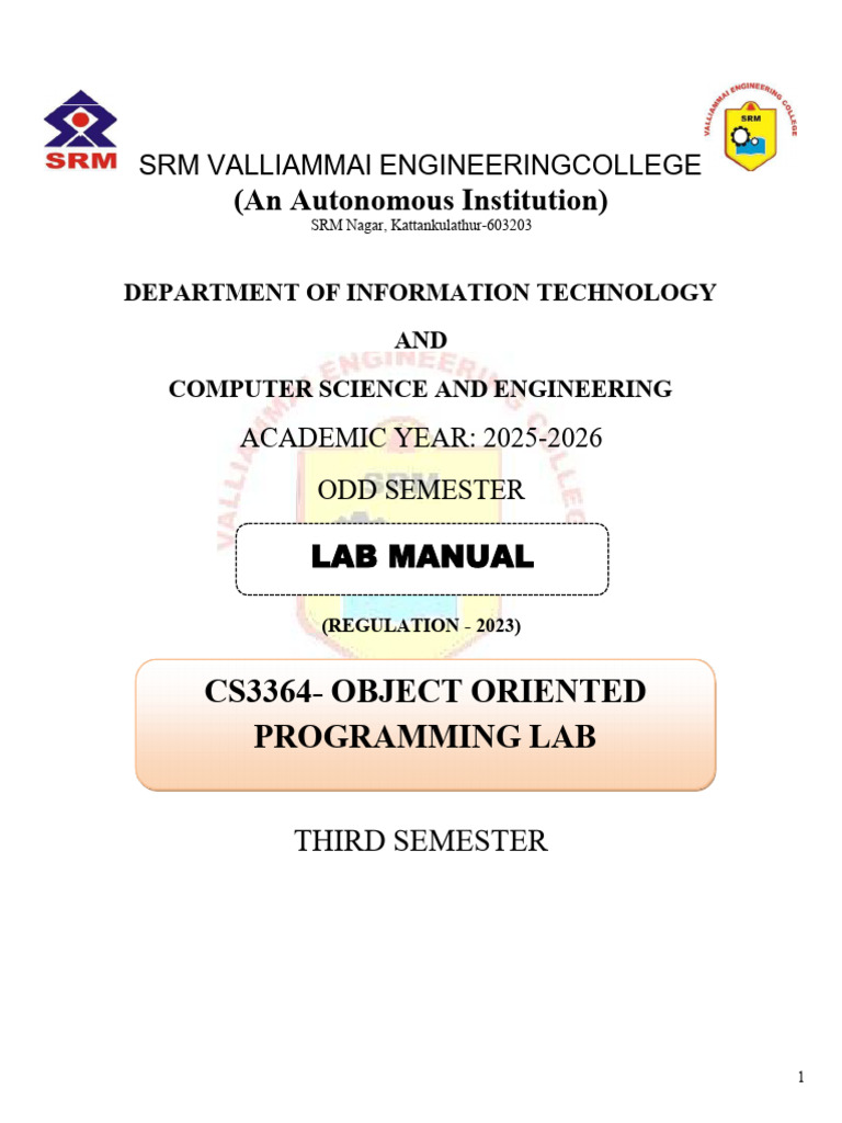 Cs3364 Object Oriented Programming Laboratory Manual | PDF | Java (Software Platform) | Queue ...