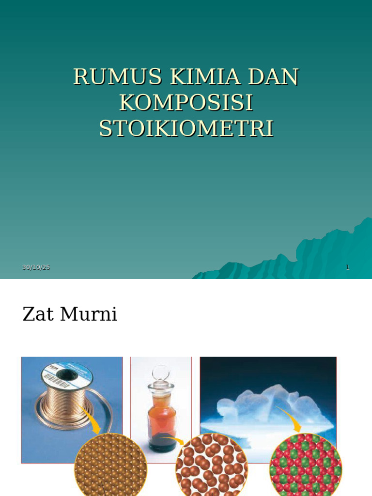 3. Rumus Kimia Dan Komp. Stoikiometri ( Bab II) | PDF