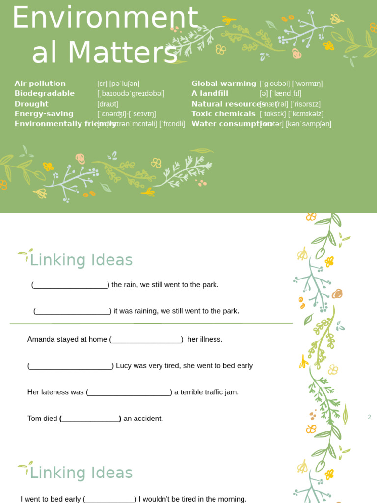 Environmental Issues and Solutions Guide | PDF | Color | Blue