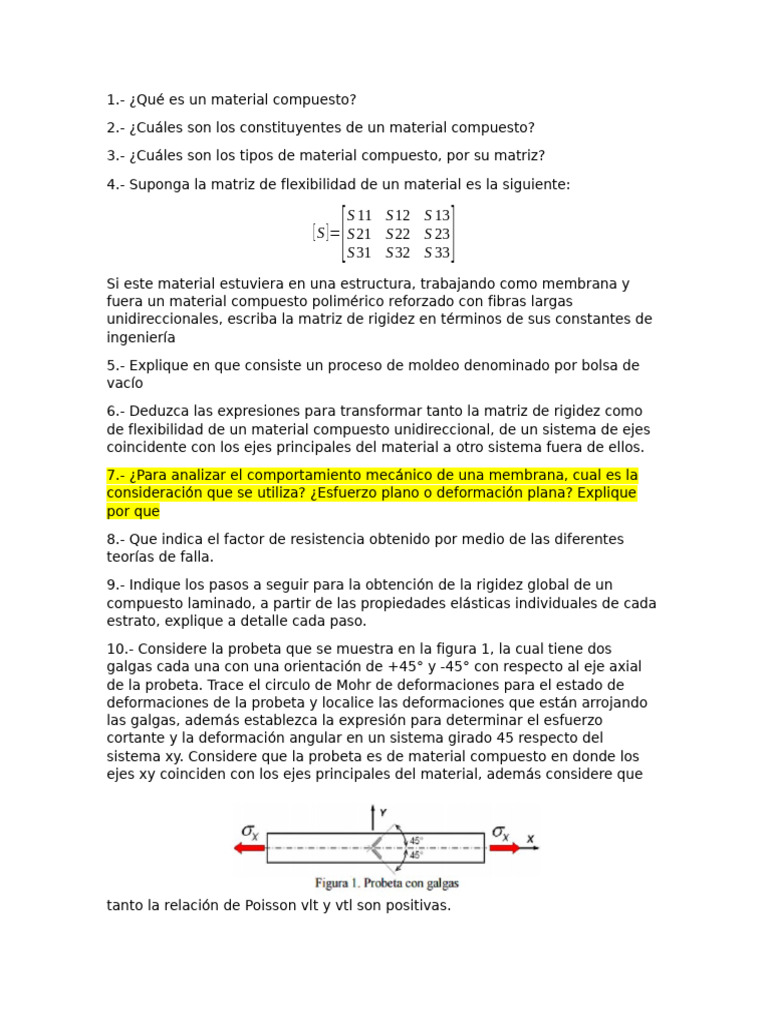 Materiales Compuestos: Propiedades y Análisis | PDF | Material ...