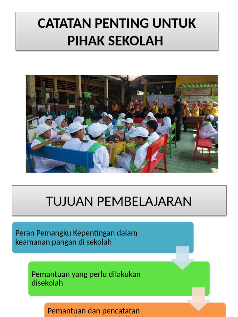 Catatan Penting Untuk Pihak Sekolah | PDF
