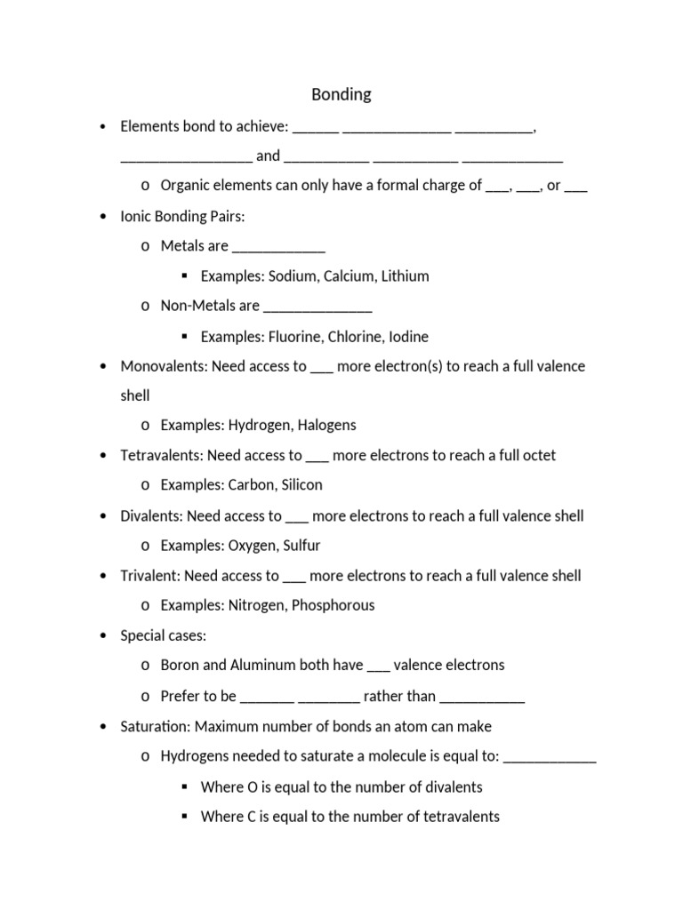 Understanding Chemical Bonding Basics | PDF
