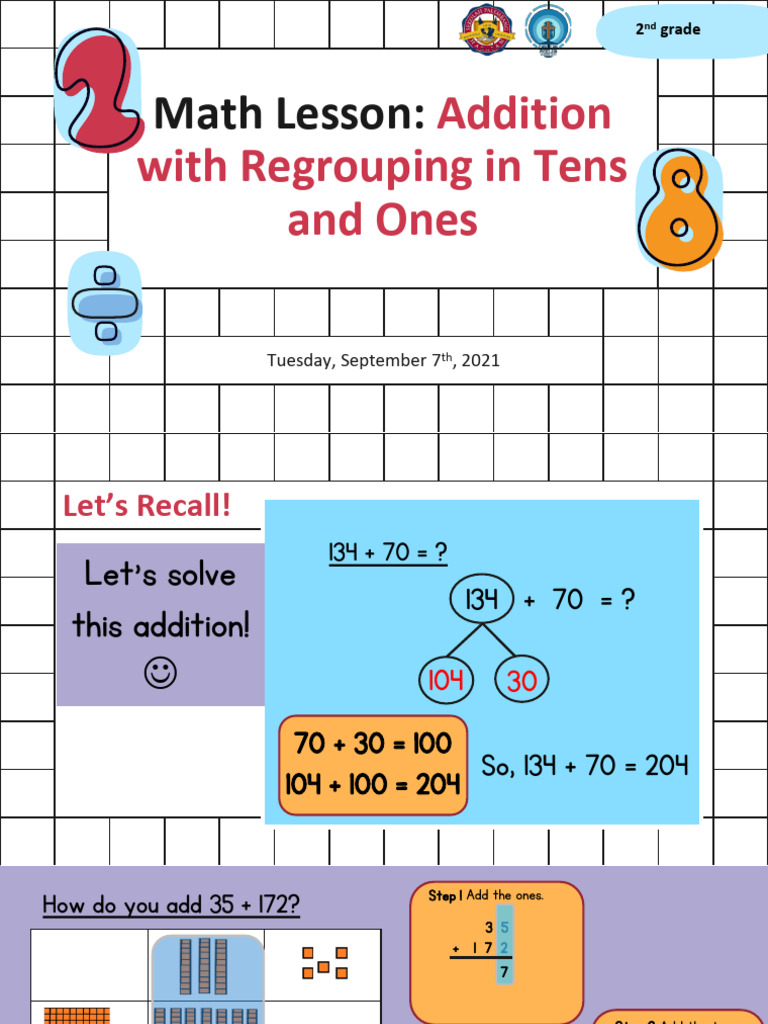 02 Addition With Regrouping in Tens and Ones | PDF