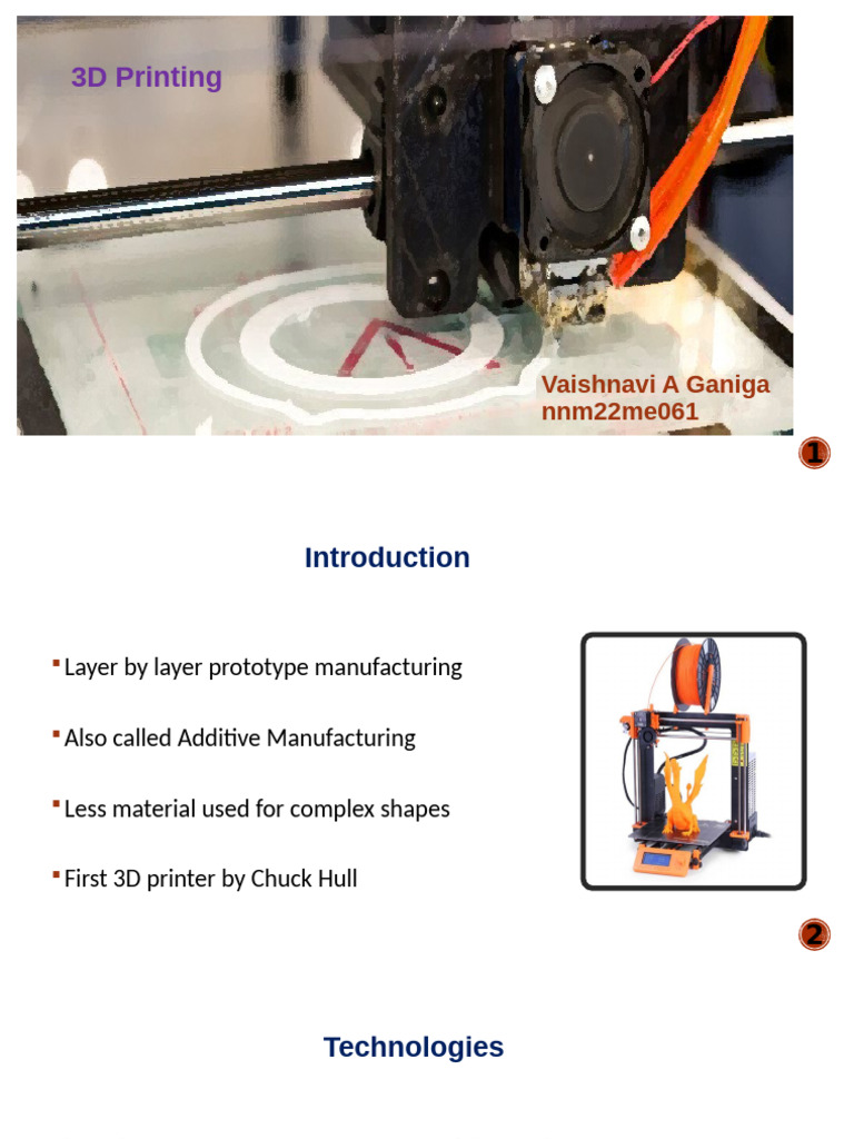 3D Printing, SLA, SLM | PDF