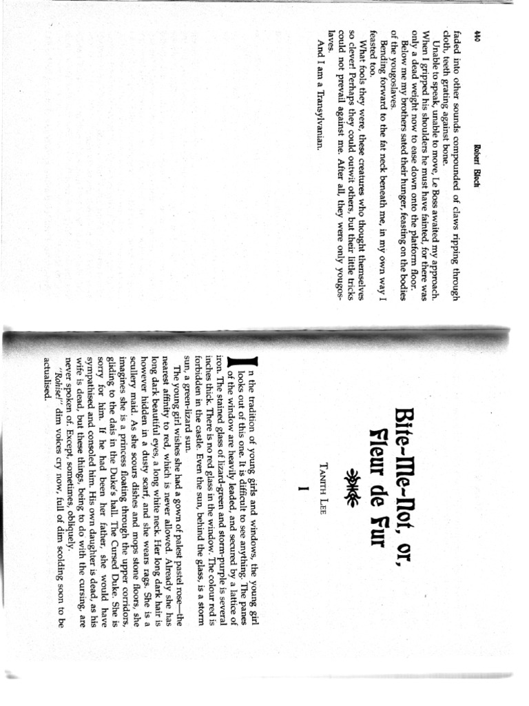 Fleur de Fur Tanith Lee | PDF