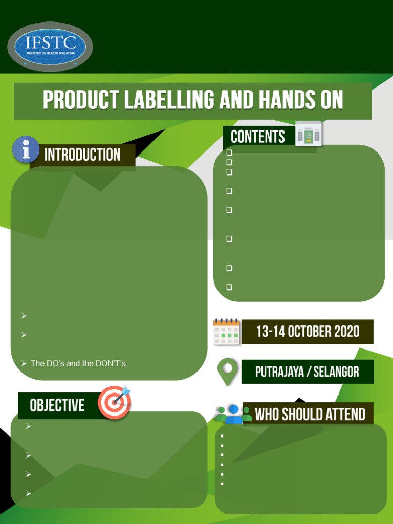 Product Labelling and Hands On (13-14 Oktober 2020) | PDF | Foods ...