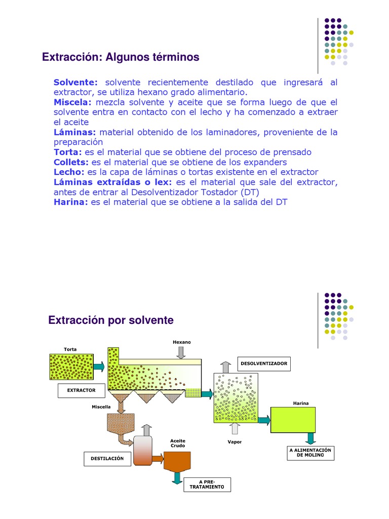 Extracción de Aceite por Solventes | PDF | Solvente | Petróleo