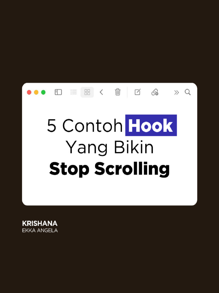 5 Contoh Hook Yang Bikin Stop Scrolling 1708354297 | PDF