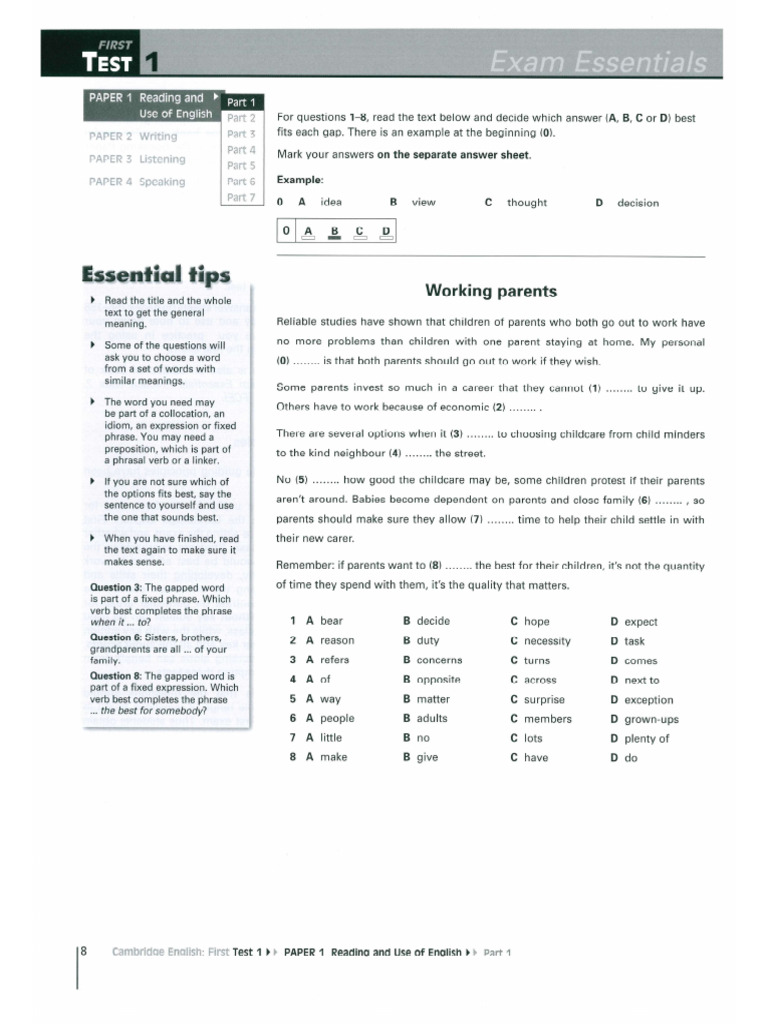 Test 1 Paper 1 | PDF