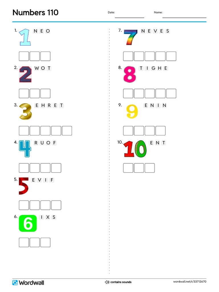 Numbers 110 Anagram | PDF