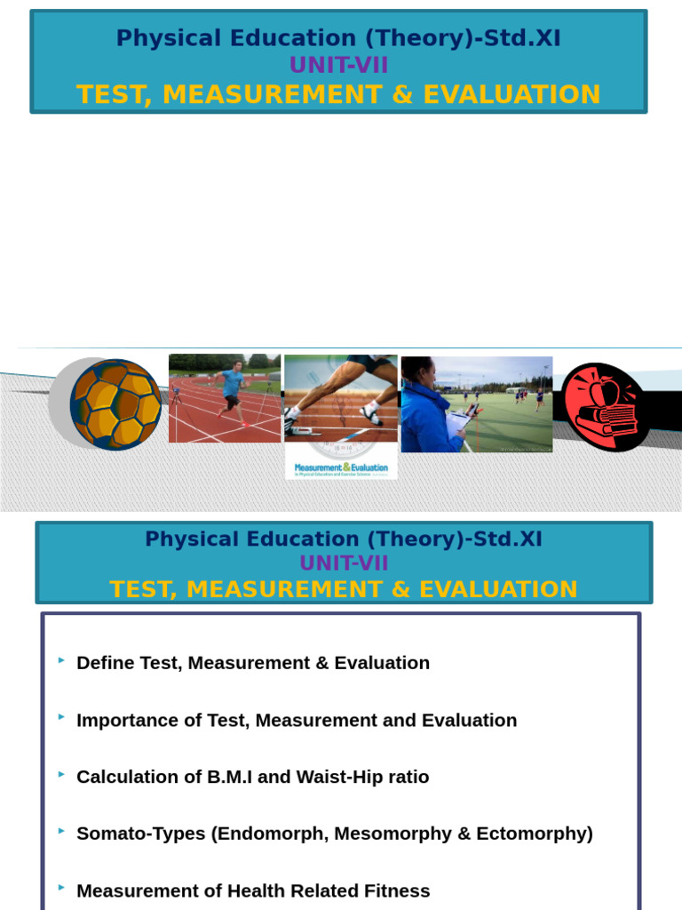 7 Unit Vii Test, Measurement & Evaluation Xi | PDF | Physical Fitness ...