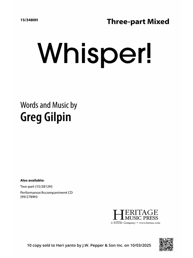 Whisper Choral | PDF