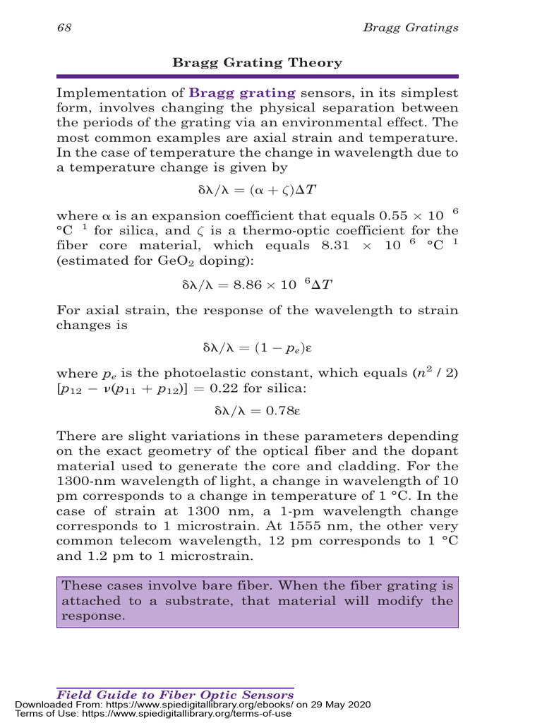 Bragg Grating Theory | PDF