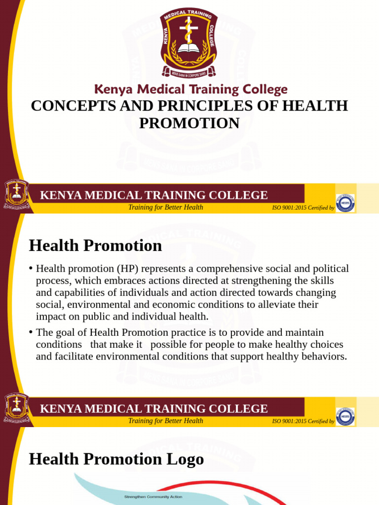 Health Promotion Concepts in Kenya | PDF | Health Promotion | Risk