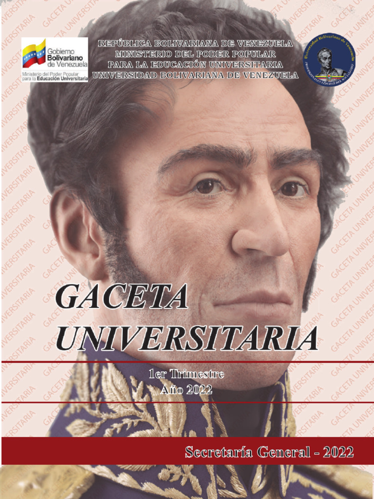 Gaceta Universitaria UBV 1er Trimestre 2022 | PDF | Venezuela | Ley ...