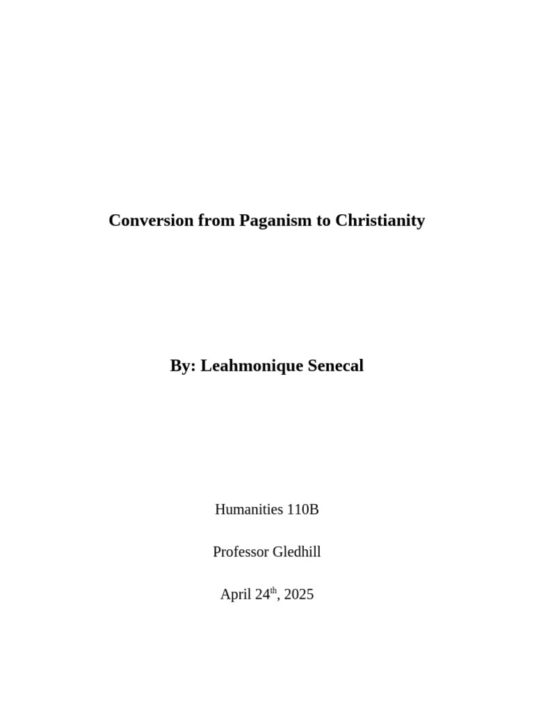 Anglo-Saxon Conversion to Christianity | PDF | Anglo Saxons | Thor