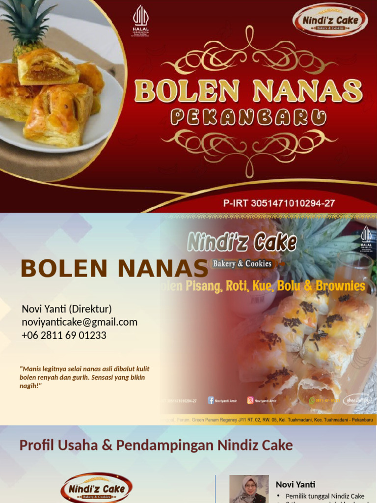 Presentation Pt. Nindiz Cake Citra Rasa Ok Final | PDF