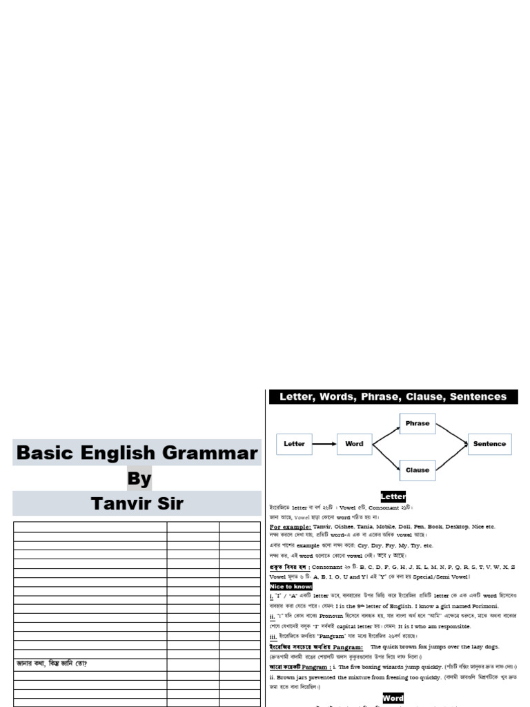 Basic English Grammar | PDF