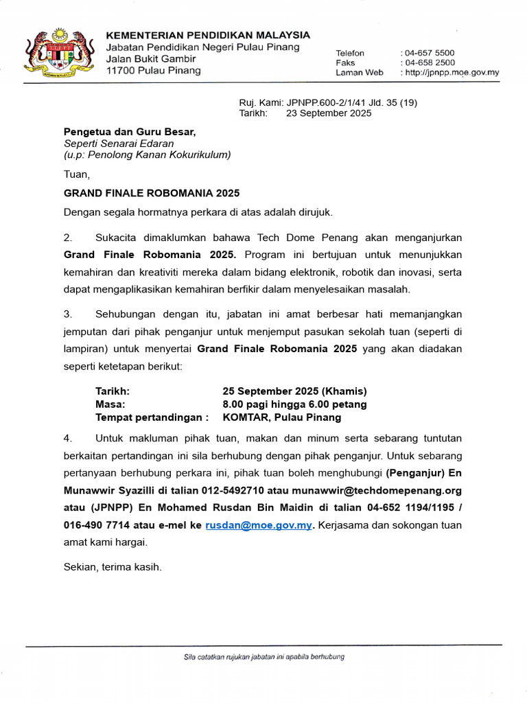 Grand Finale Robomania 2025.Docx (1) (1) | PDF