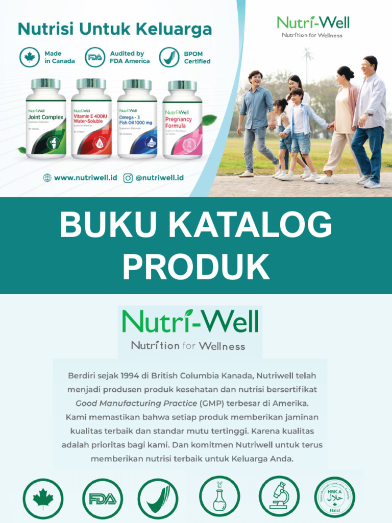 Katalog Suplemen Nutri-Well Terlengkap | PDF