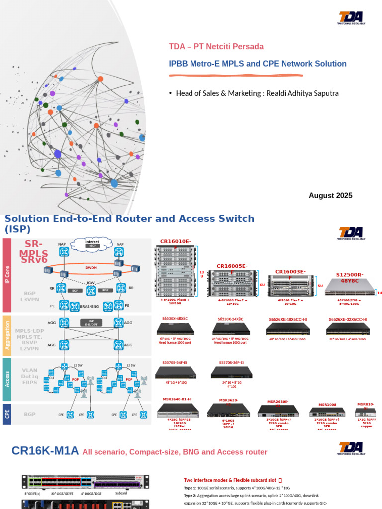 Tda - Netciti - New | PDF | Networking Standards | Computer Science