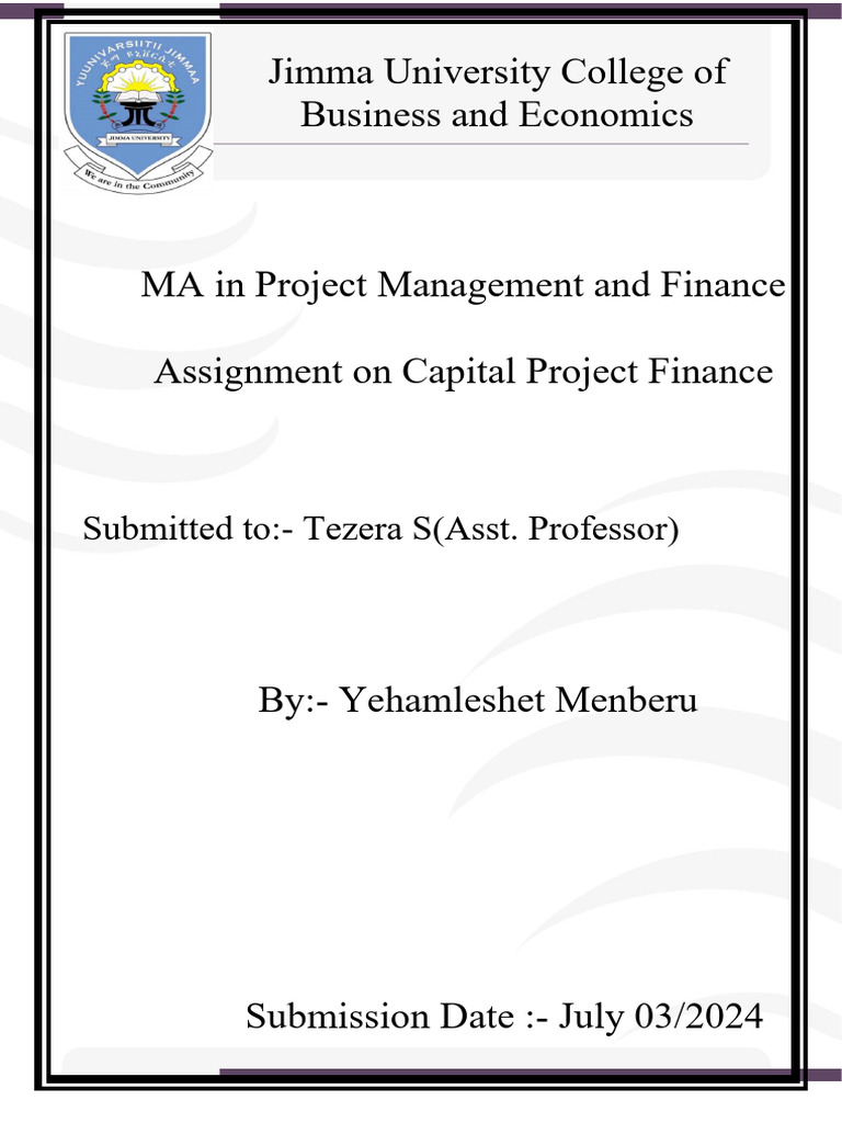 Capital Project Finance in Ethiopia | PDF | Non Governmental ...
