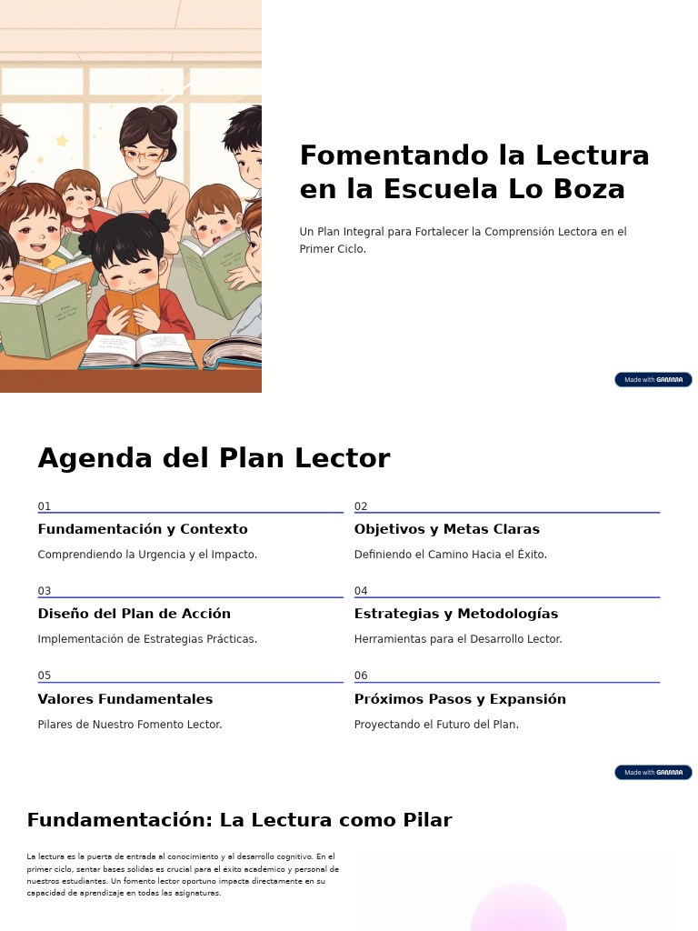 Fomentando La Lectura en La Escuela Lo Boza | PDF | Enseñando ...