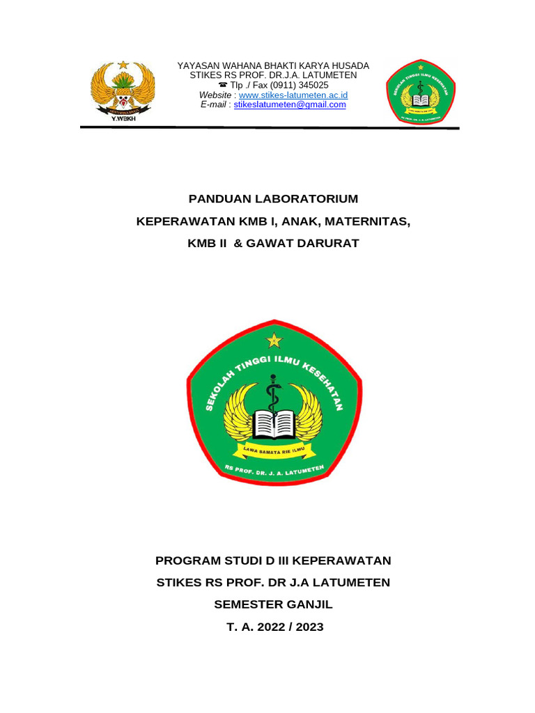 Panduan Laboratorium Keperawatan STIKes | PDF