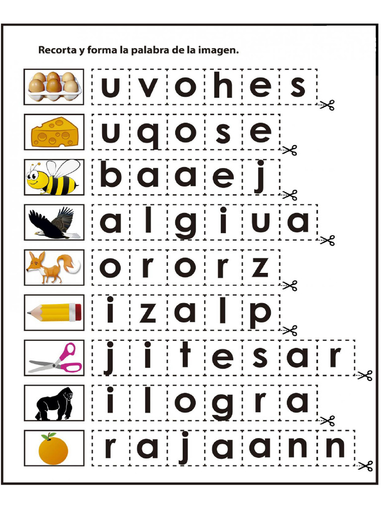 Recortaa y Arma La Palabra | PDF