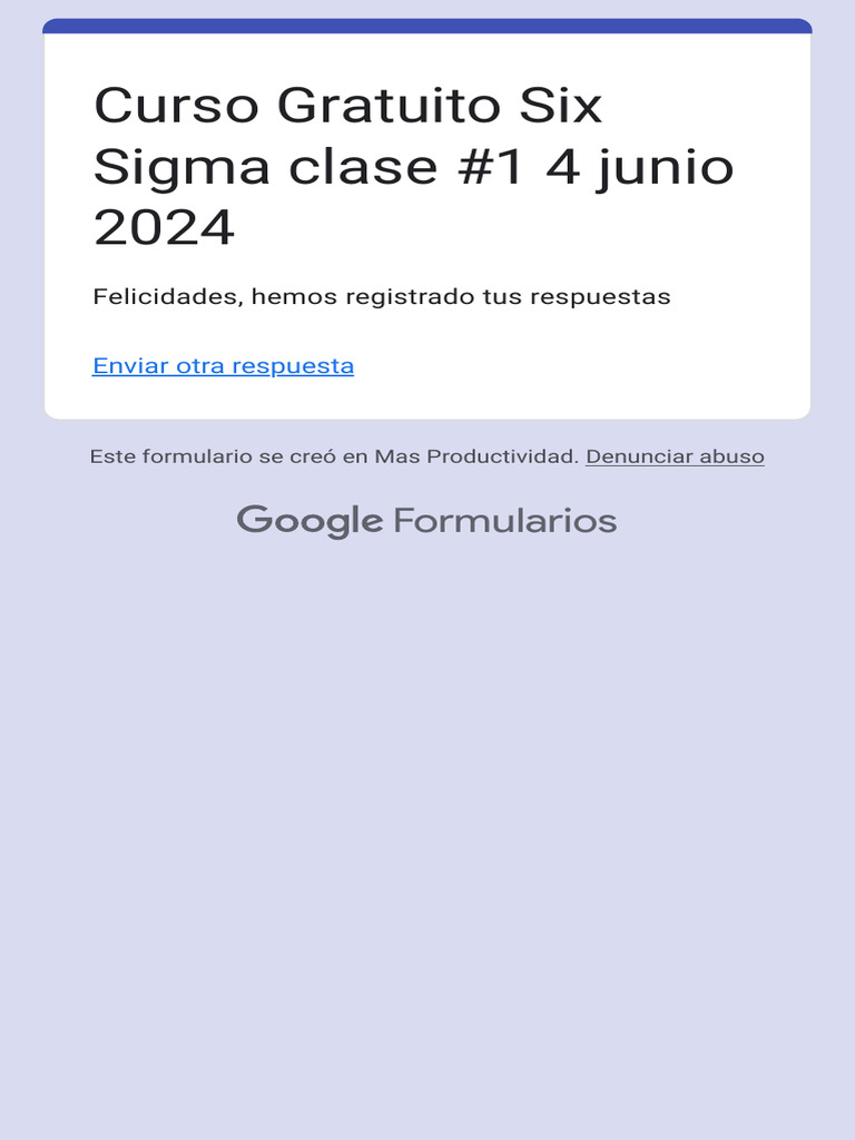 Curso Gratuito Six Sigma Clase #1 4 Junio 2024 | PDF