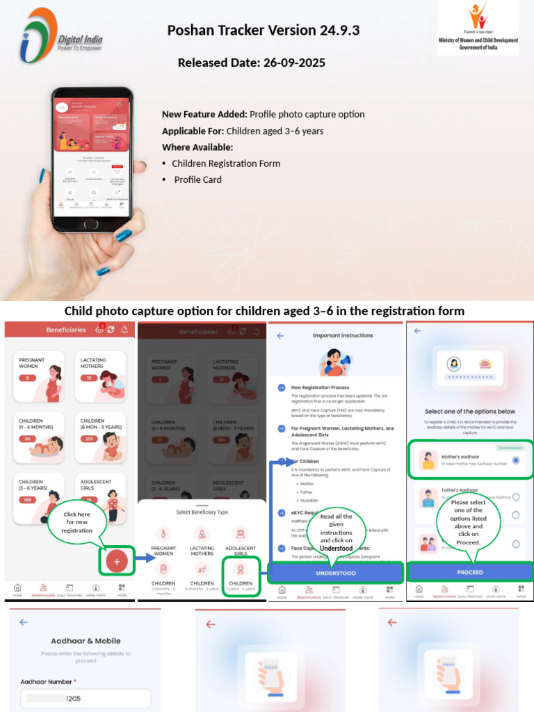 Poshan Tracker Update 24.9.3 Features | PDF | Computing