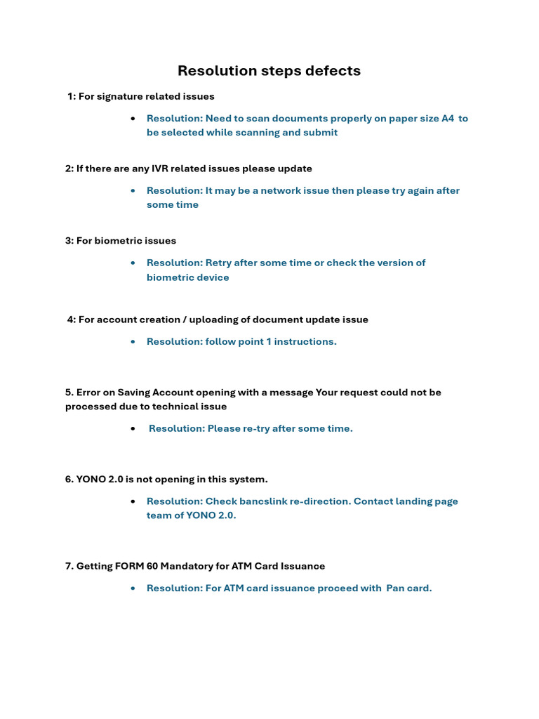 Issue Resolutions NTB Ver10 - 251030 - 212345 | PDF
