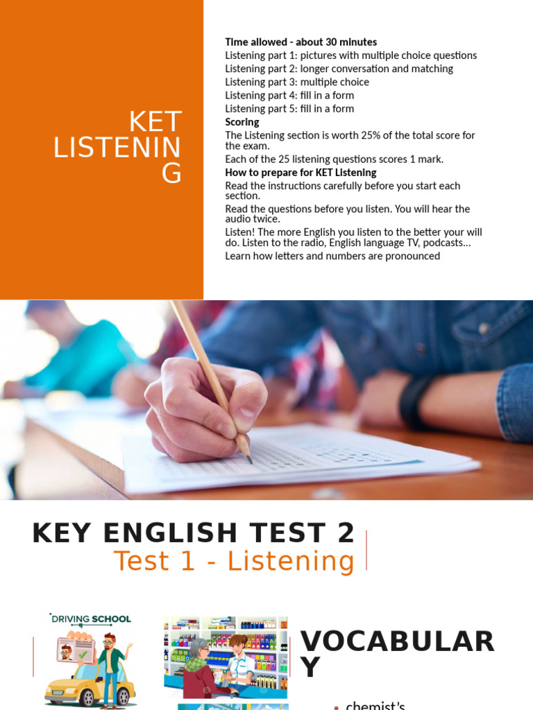 KET Listening Test Guide and Tips | PDF
