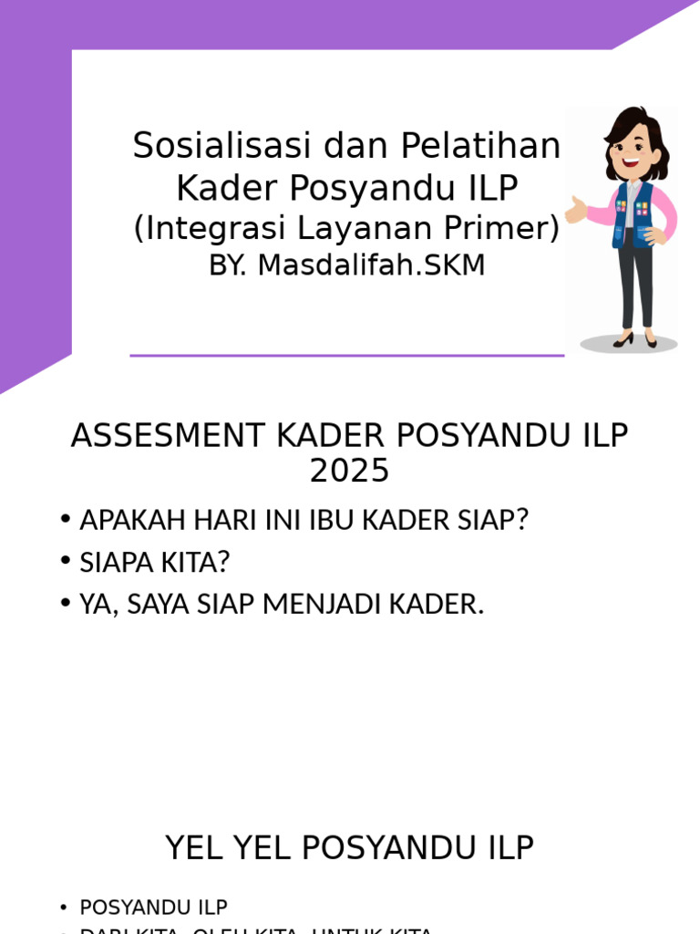 Pelatihan Kader Posyandu ILP 2025 | PDF