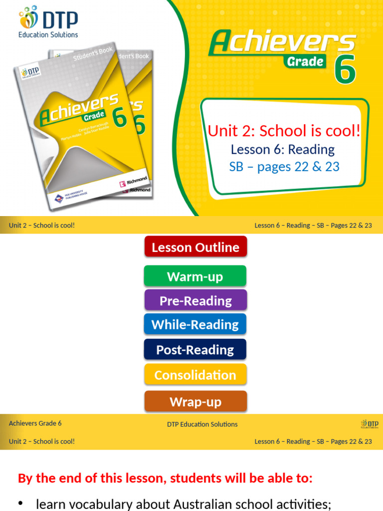 Unit 2 - Lesson 6 - SB - Reading - PP 22 & 23 | PDF