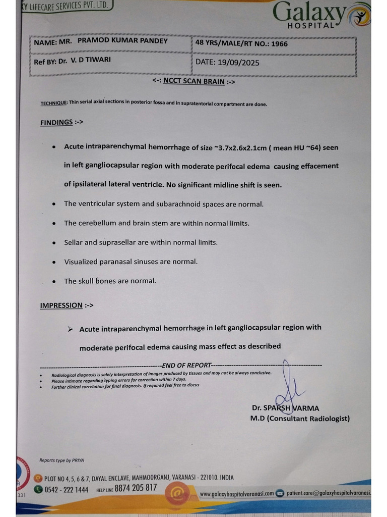 Mr. Pramod Kumar Pandey Report | PDF