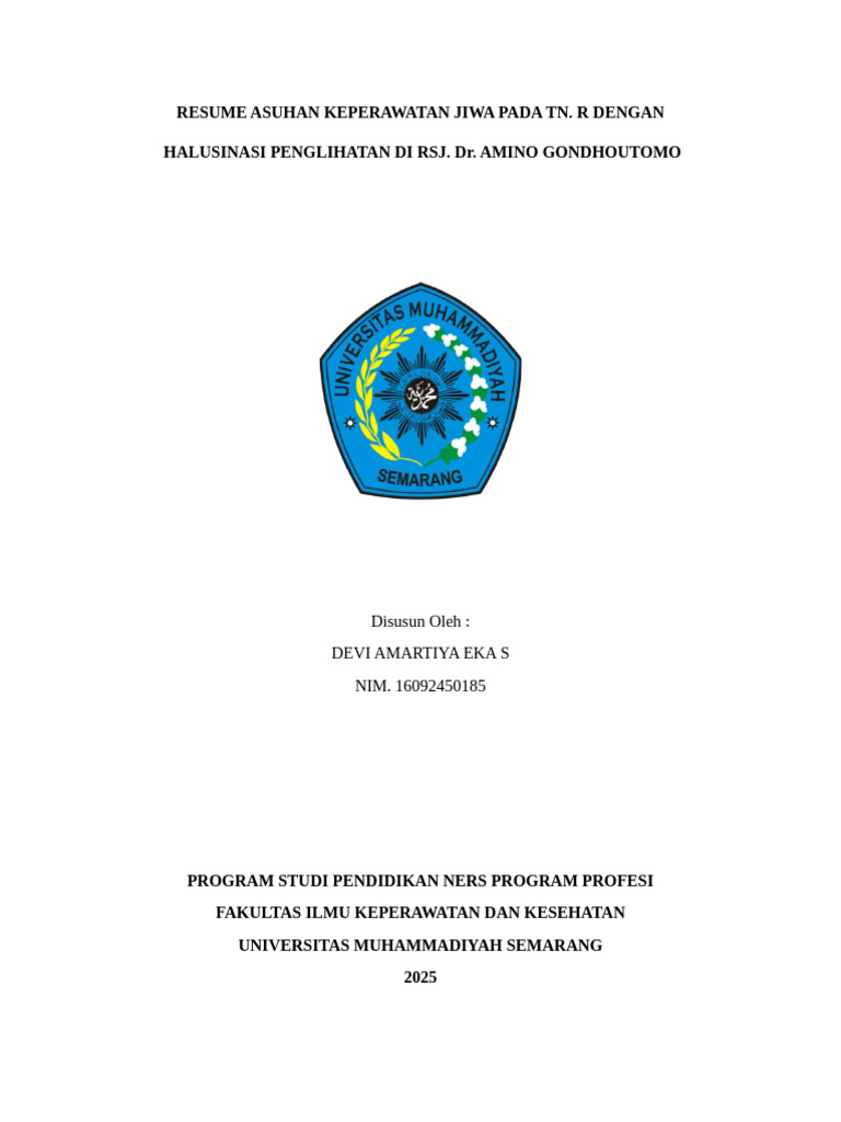 Resume Askep Defisit Perawatan Diri | PDF