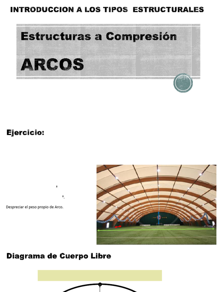 ARCOS Estructuras A Compresión Ejemplo | PDF | Línea (geometría ...