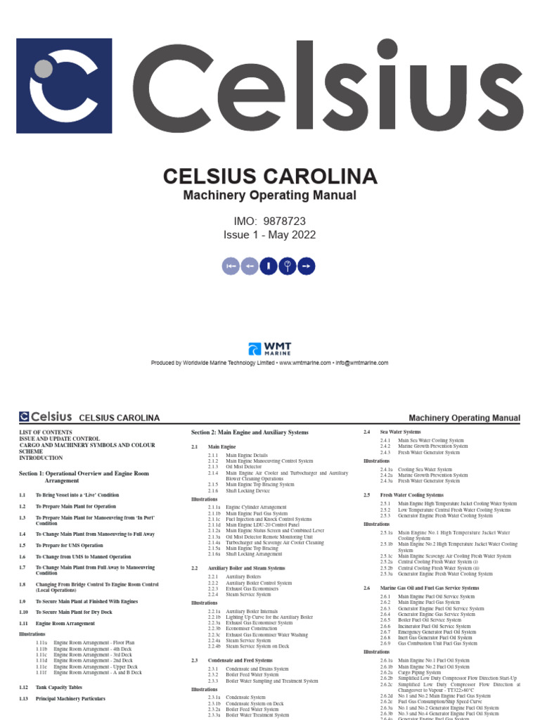 Celsius Carolina Machinery Manual | PDF | Valve | Engines